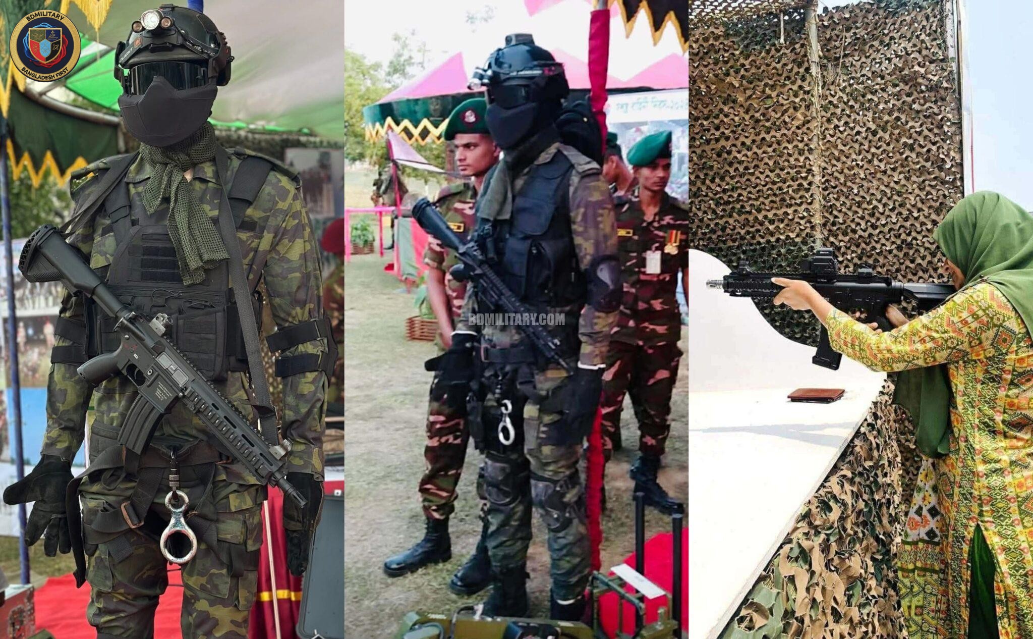Bangladesh Army Para Commando Brigade Fields HK416A5 Rifles ...