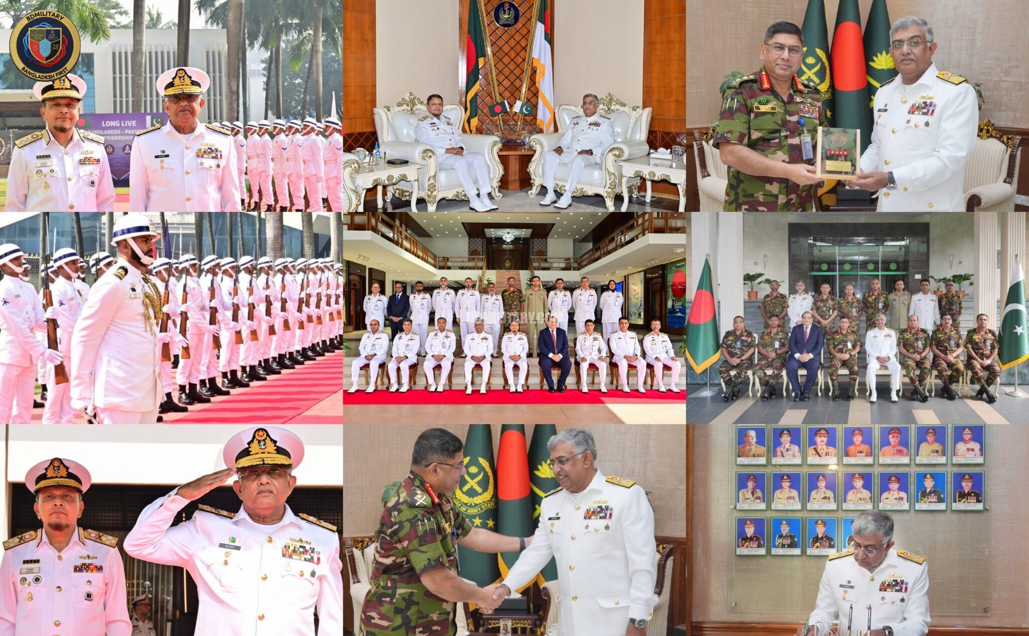 Pakistan Navy Chief Visits Bangladesh, Meets Army and Navy Chiefs ...