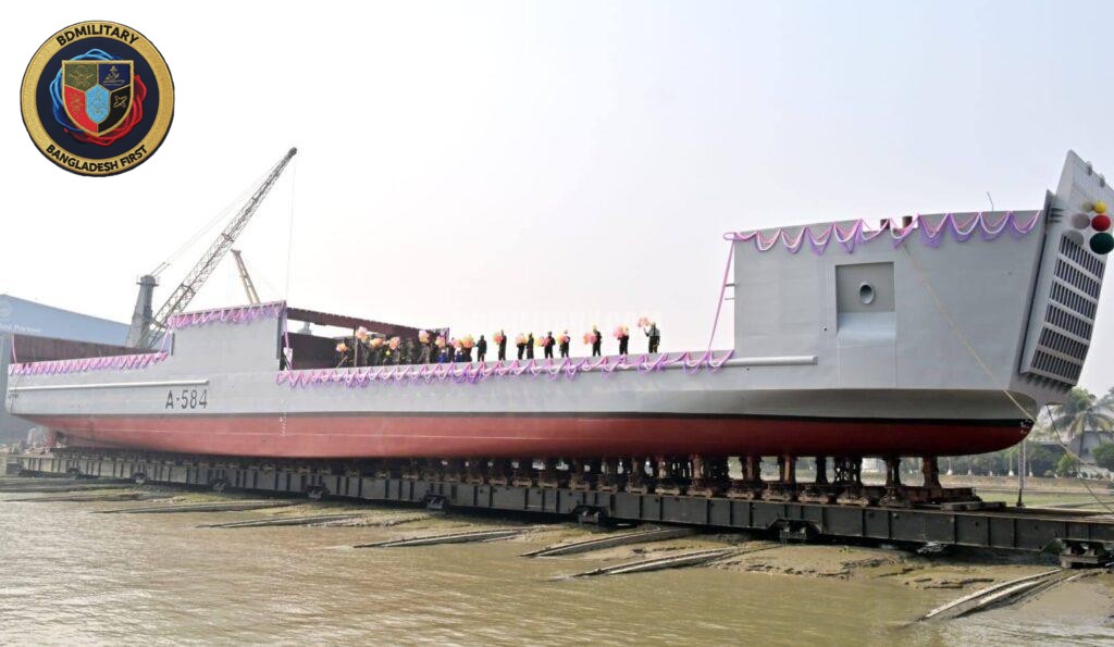 Bangladesh Navy Launches Indigenous Landing Craft Tank at Khulna ...